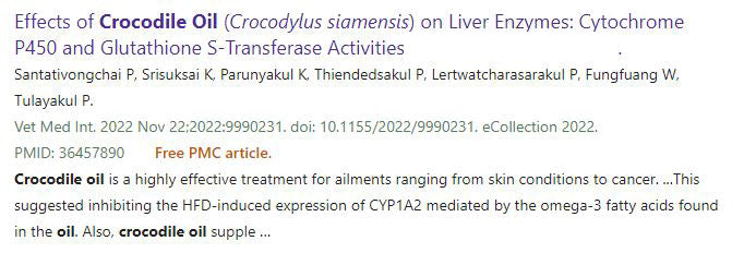 Repcillin Crocodile Oil